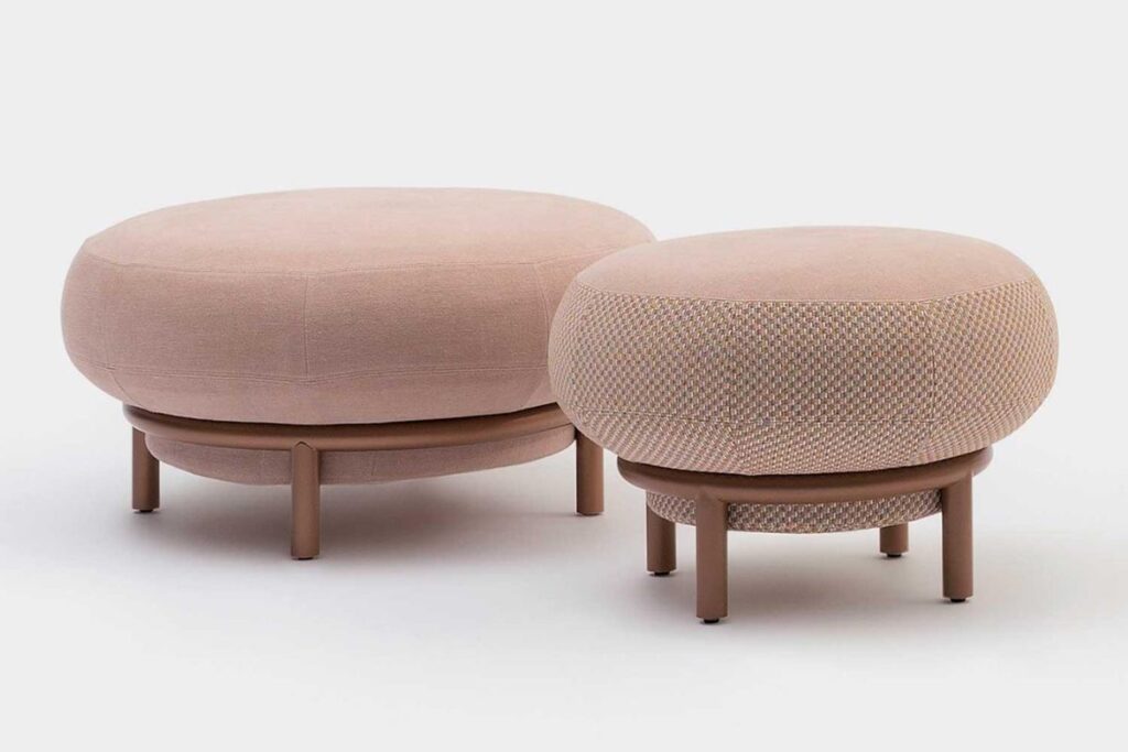 All shapes and sizes of the design pouf