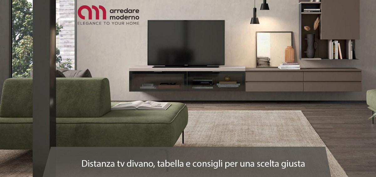 Distanza divano TV: tabella e consigli per una scelta giusta